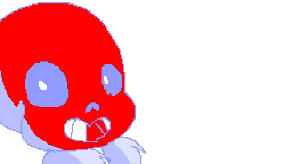 Pixilart - red sans by ernestthekid