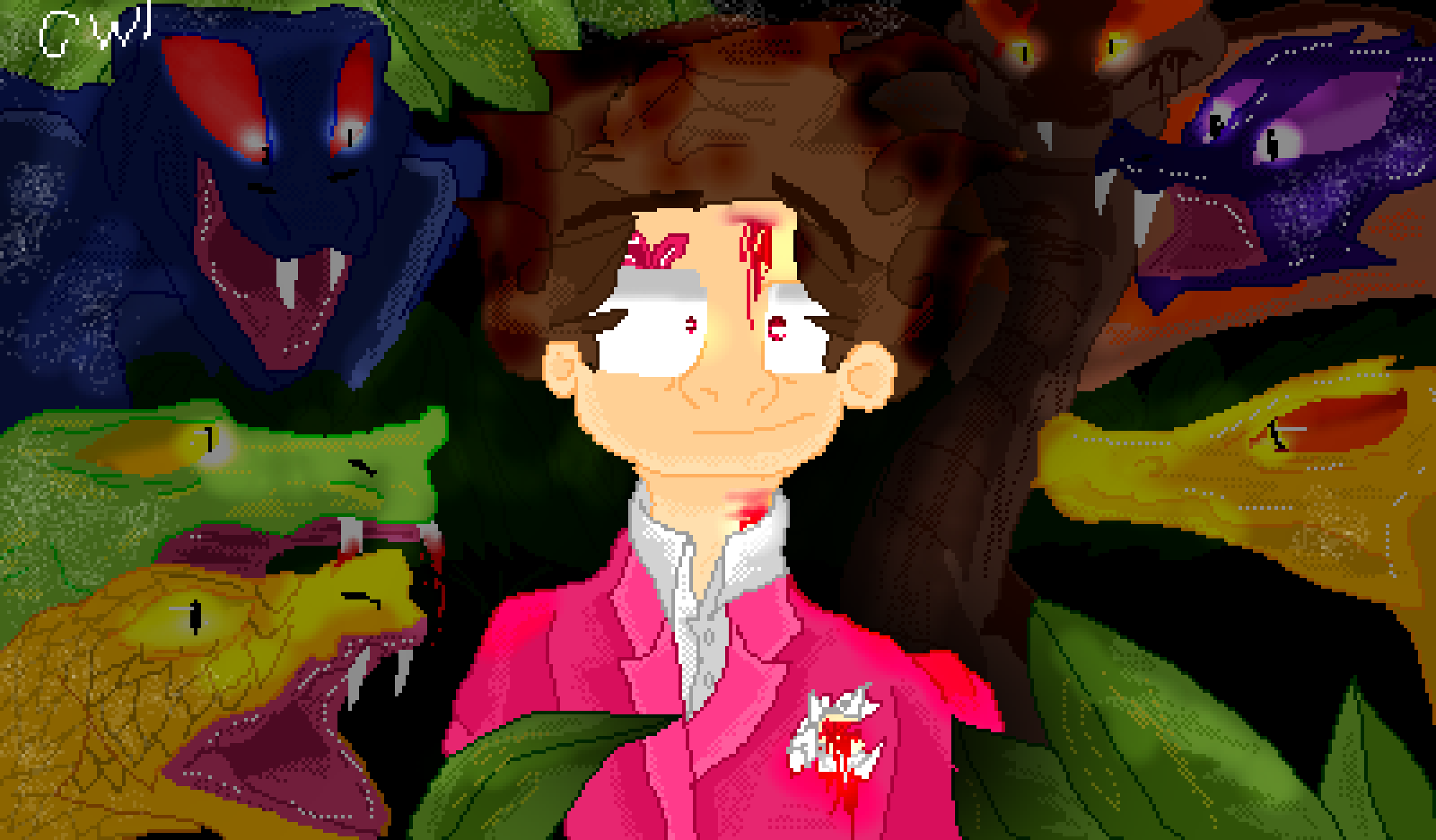 Pixilart - pit of vipers by Crystalwater1