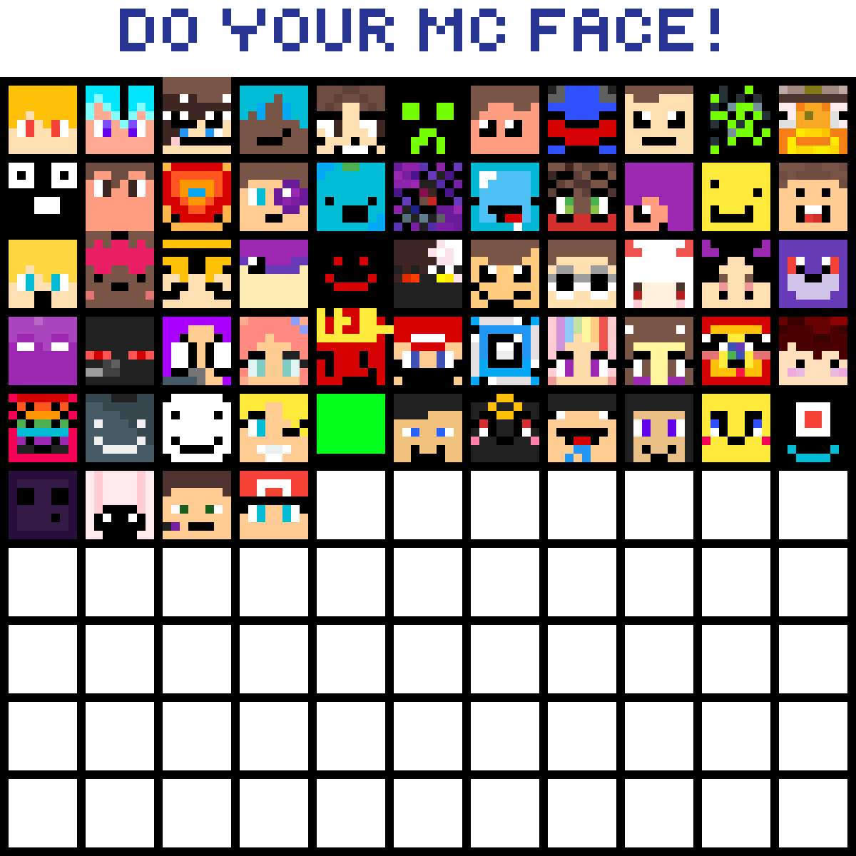 Pixilart - draw your minecraft face by Dogs-Life