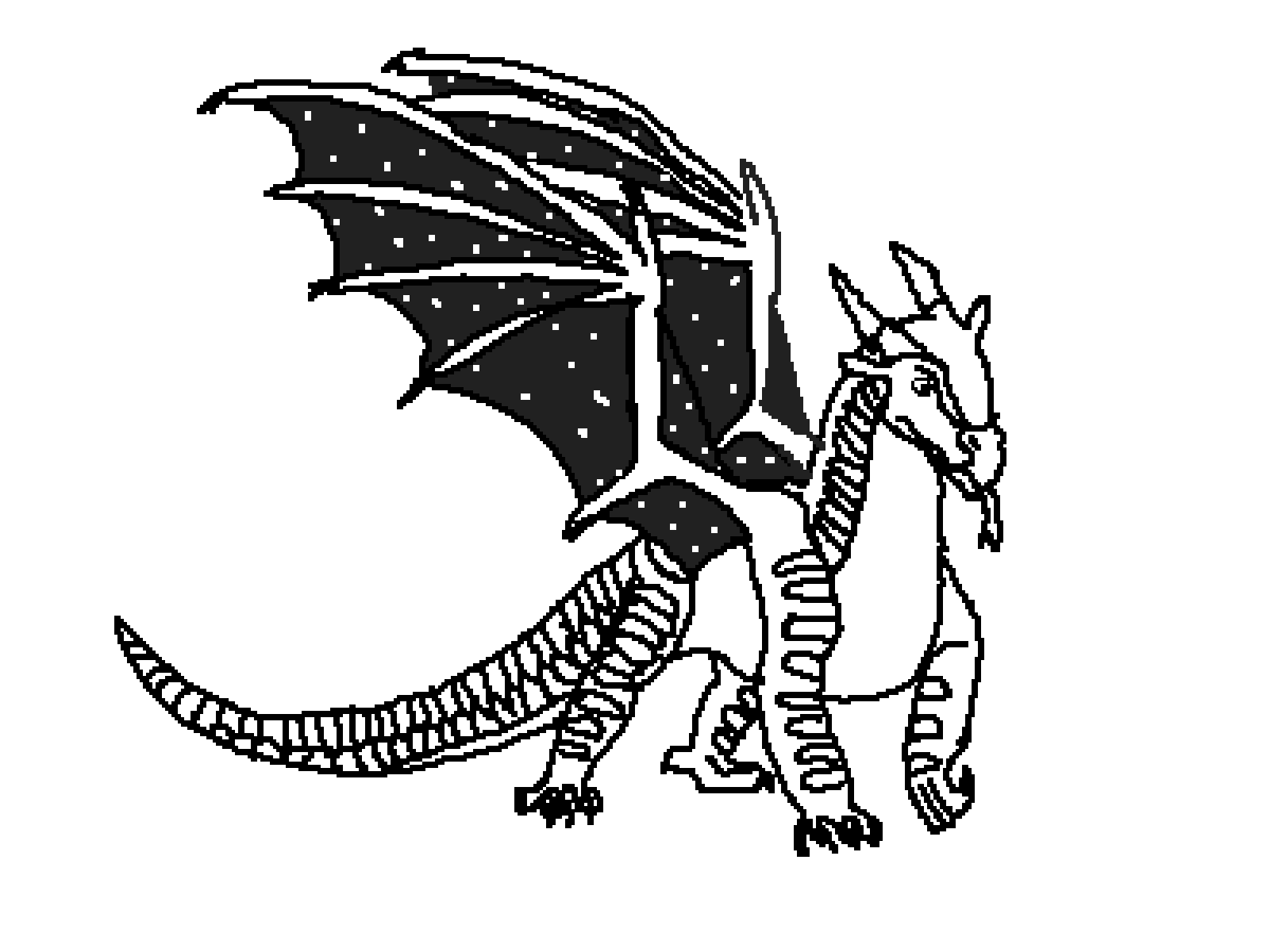 Pixilart - Baby NightWing Base by RyanDraws