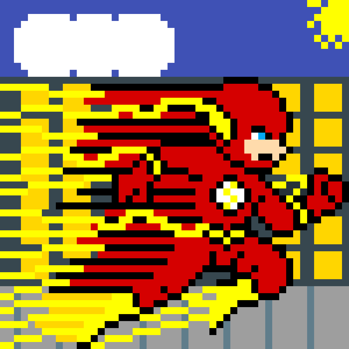 Pixilart - Barry runs to save Iris from Samuroid! (CW Season 4) by ...