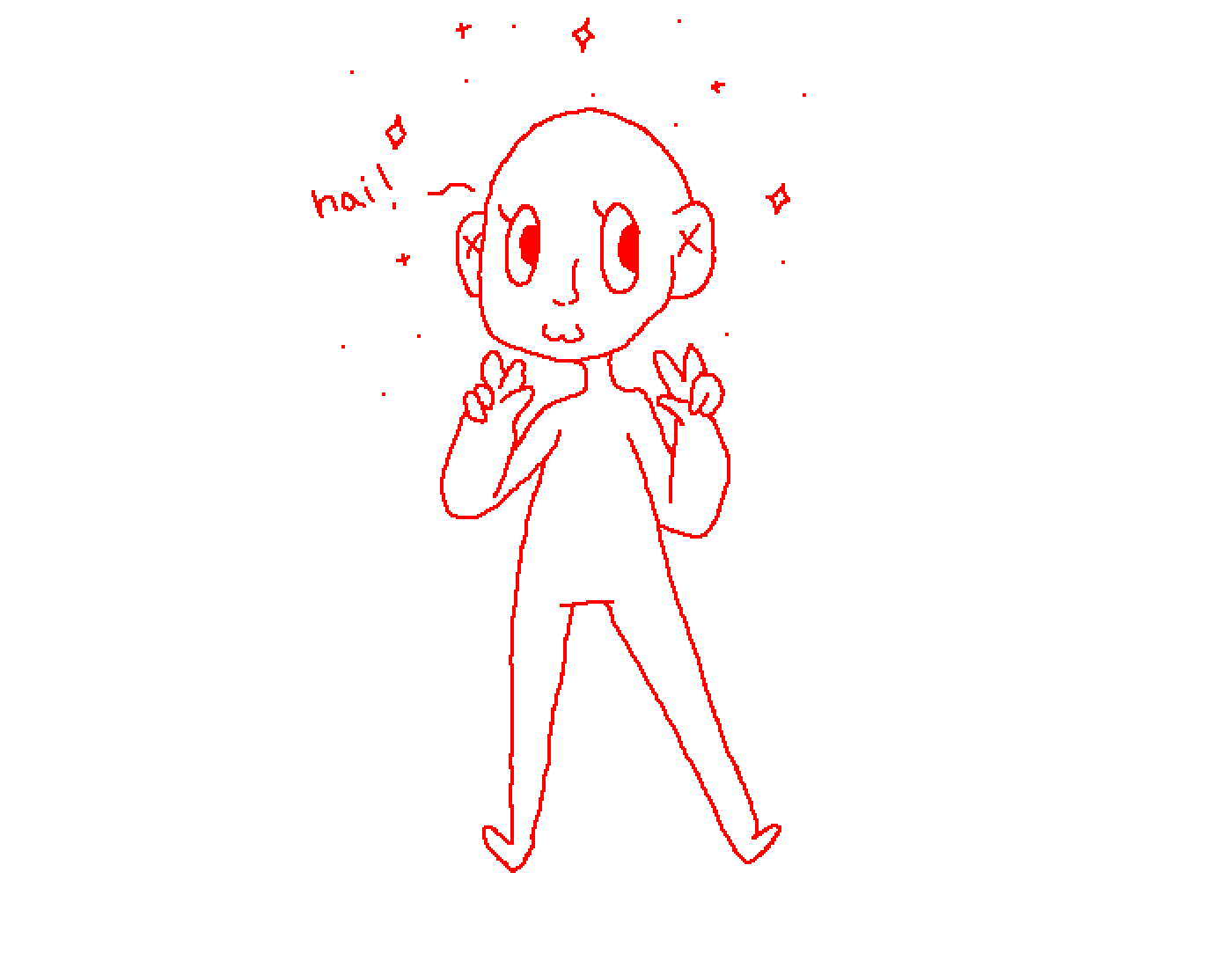 Pixilart - Kawaii Pose - Collab by basecreator101