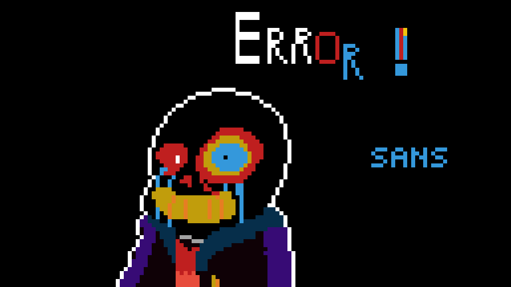 Pixilart - ErRor!Sans by LukaGC