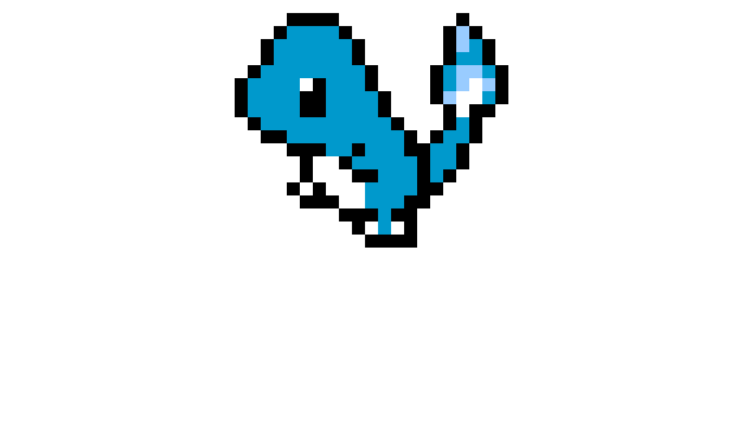 Editing Baby Blue Flame Charizard - Free online pixel art drawing tool ...