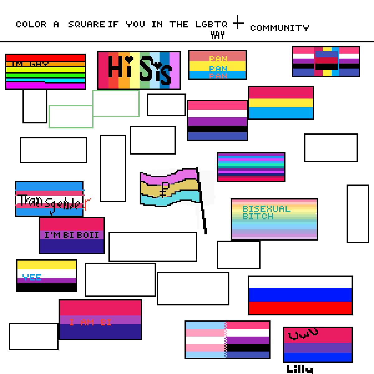 Editing Pride Flags - Free online pixel art drawing tool - Pixilart