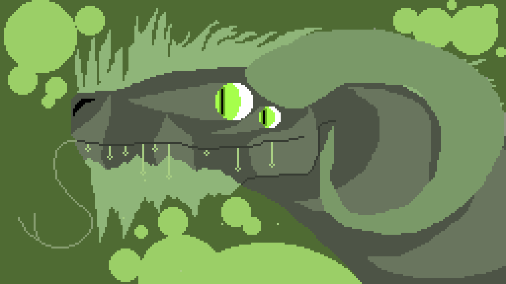 Pixilart - Swamp-Maned Wyvern by EmeraldSerpent