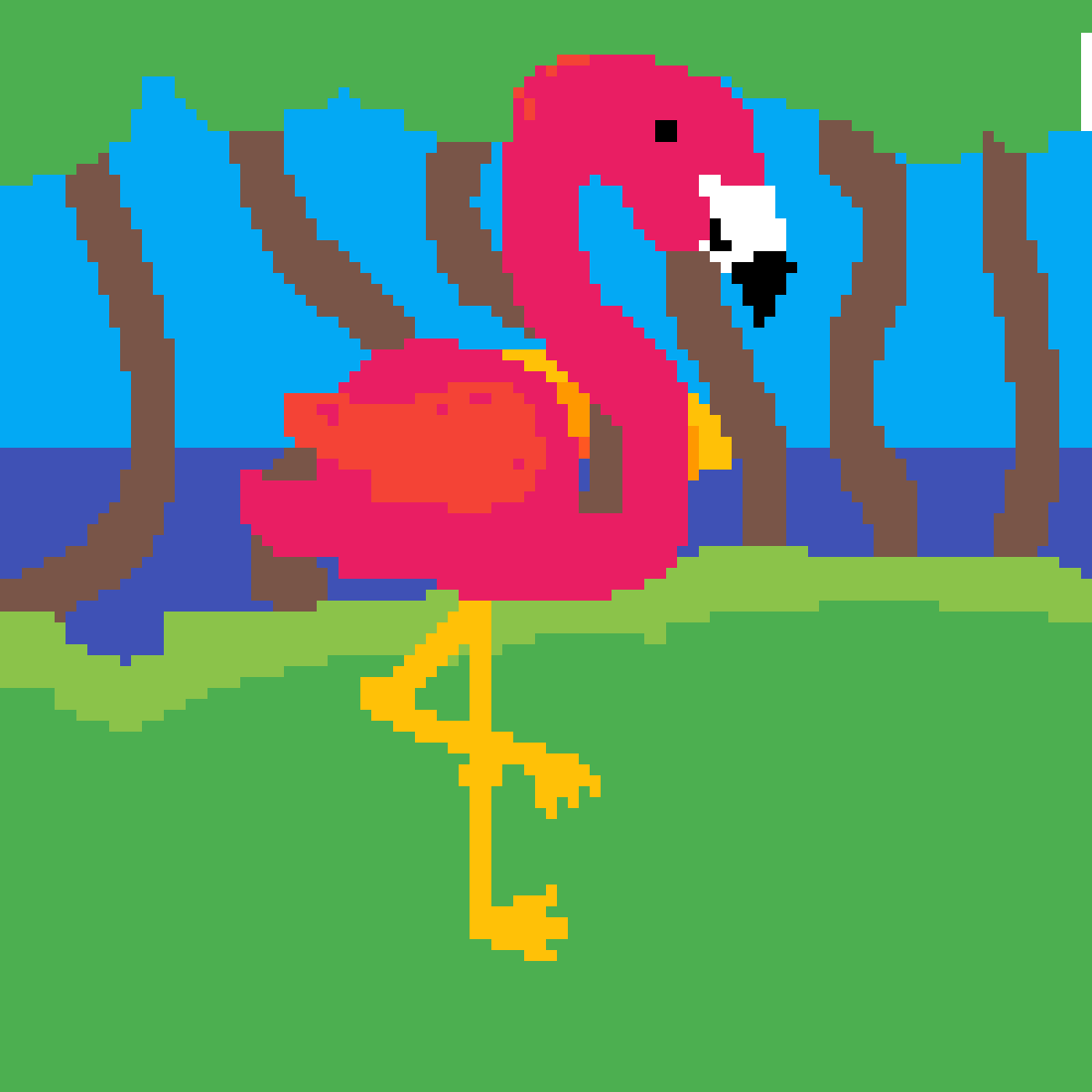 Editing Flamingo - Free online pixel art drawing tool - Pixilart