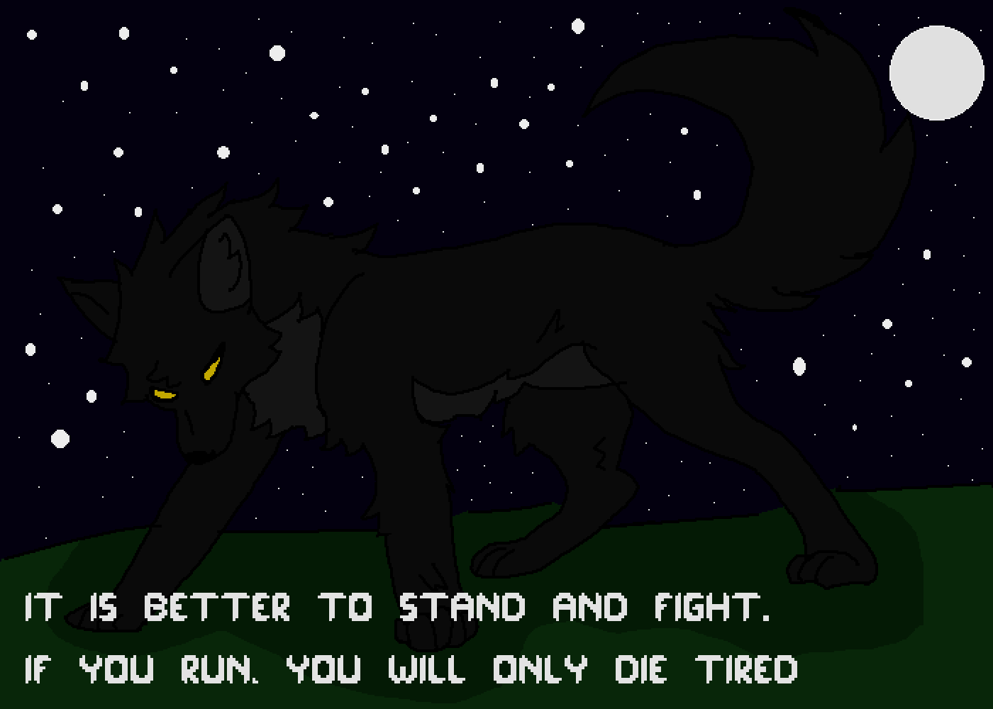 Pixilart - Wolf quote 4 by OtakuGod06