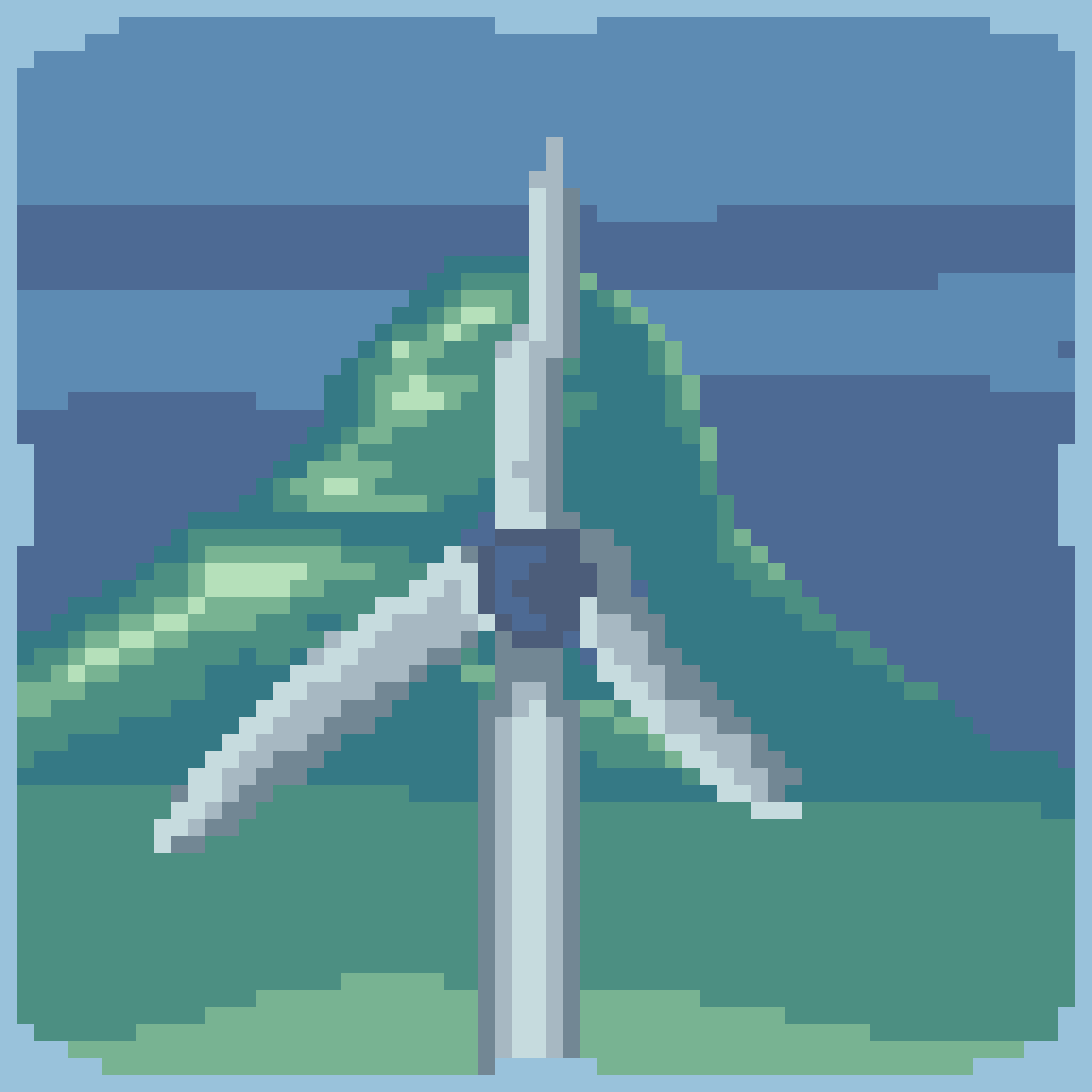 Pixilart - The single wind turbine by Theredbear