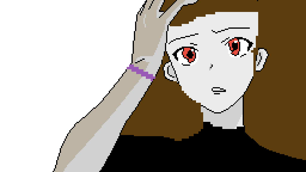 Pixilart - anime girl collab by Halotigerwolf