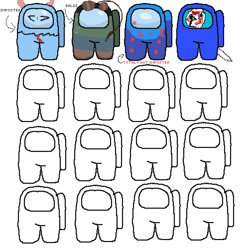 Pixilart - among us by rabbid