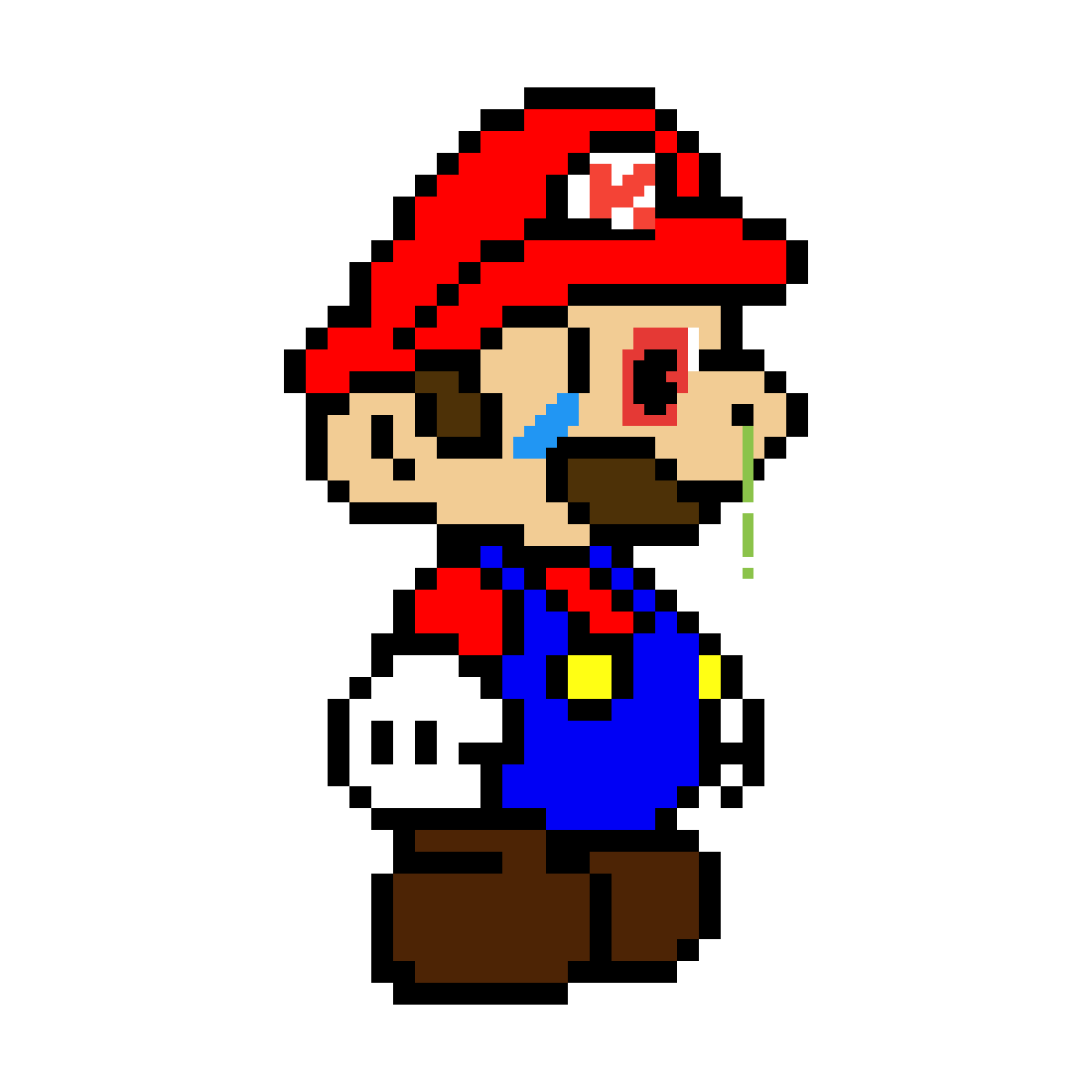 Pixilart - sick mario by Anonymous