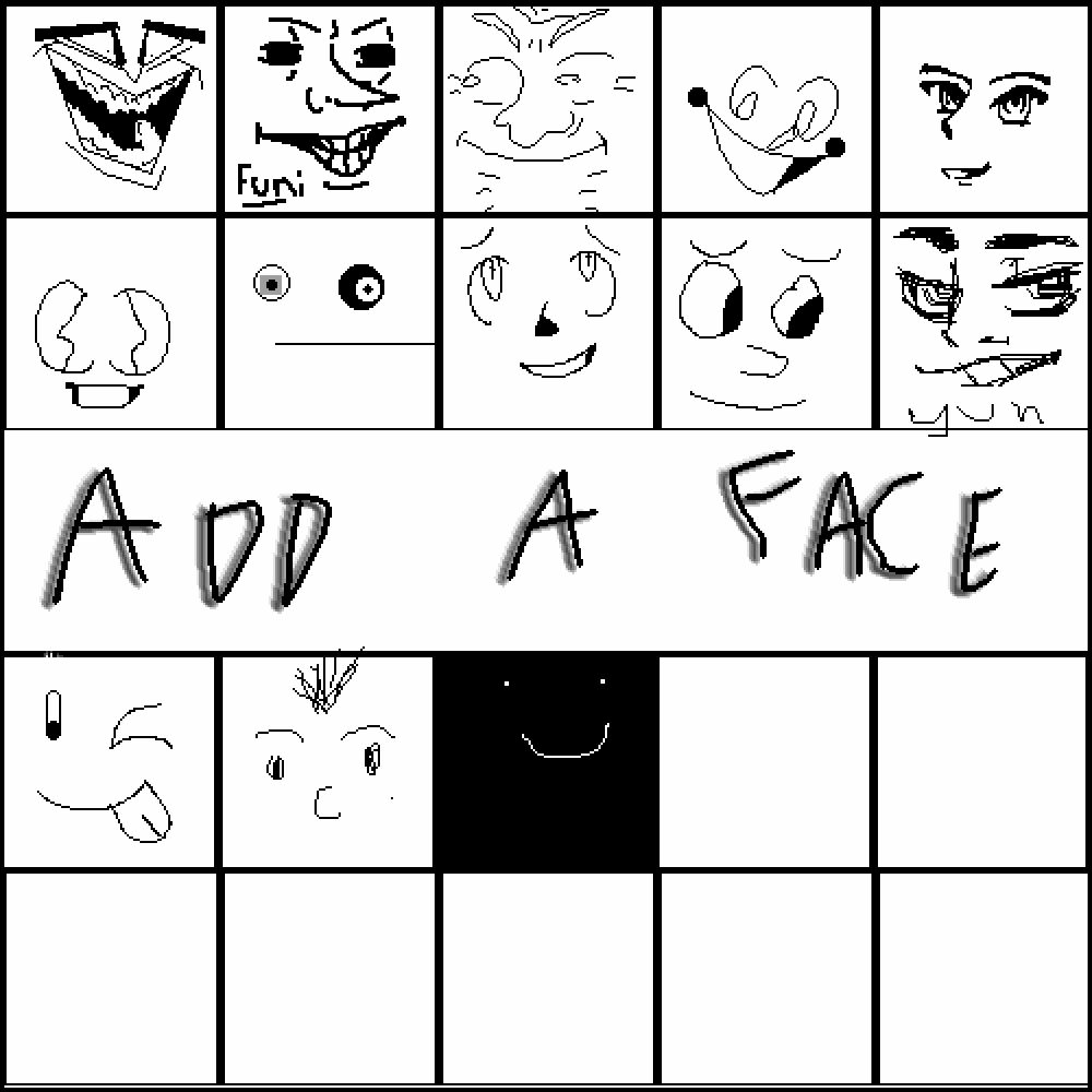 Editing Make a face! - Free online pixel art drawing tool - Pixilart