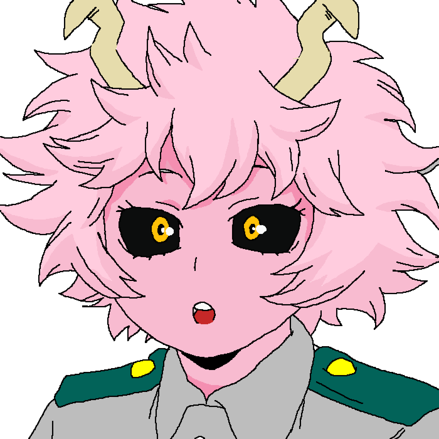 Pixilart - Mina Ashido by red-is-not-sus