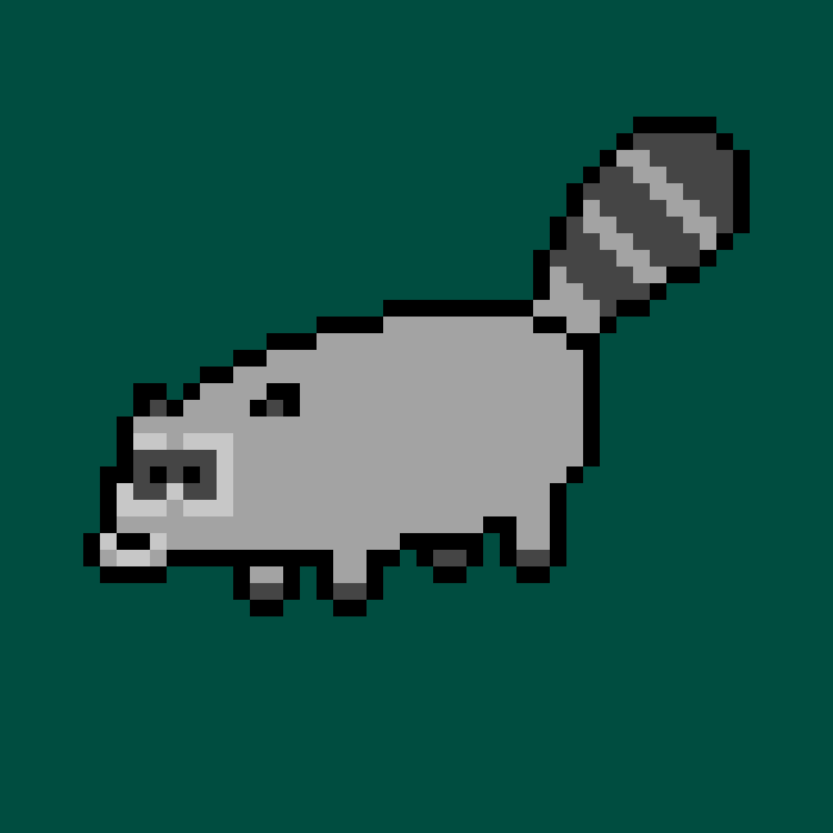Pixilart - raccoon by UokBRO24