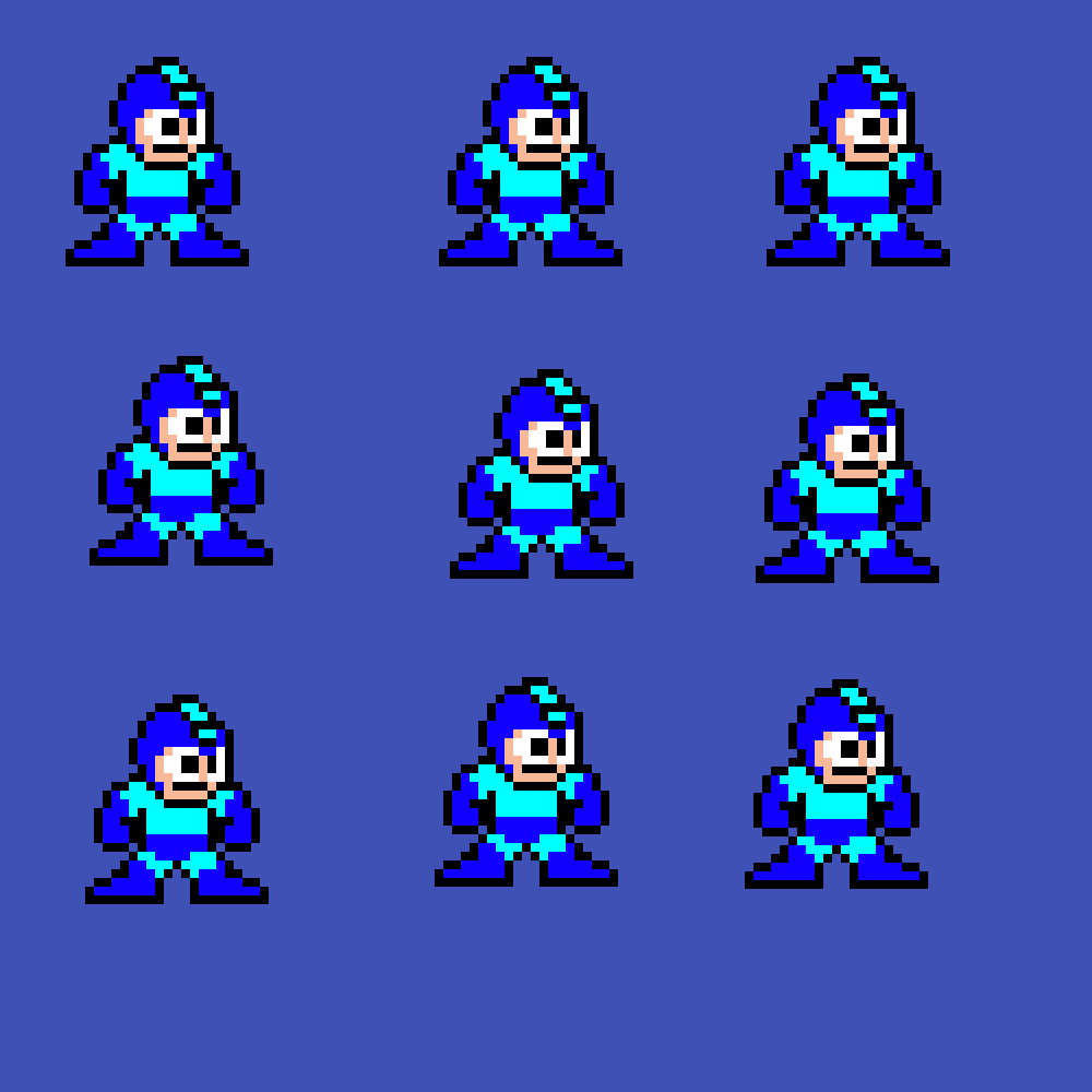 Editing Create your own Mega Man - Free online pixel art drawing tool ...