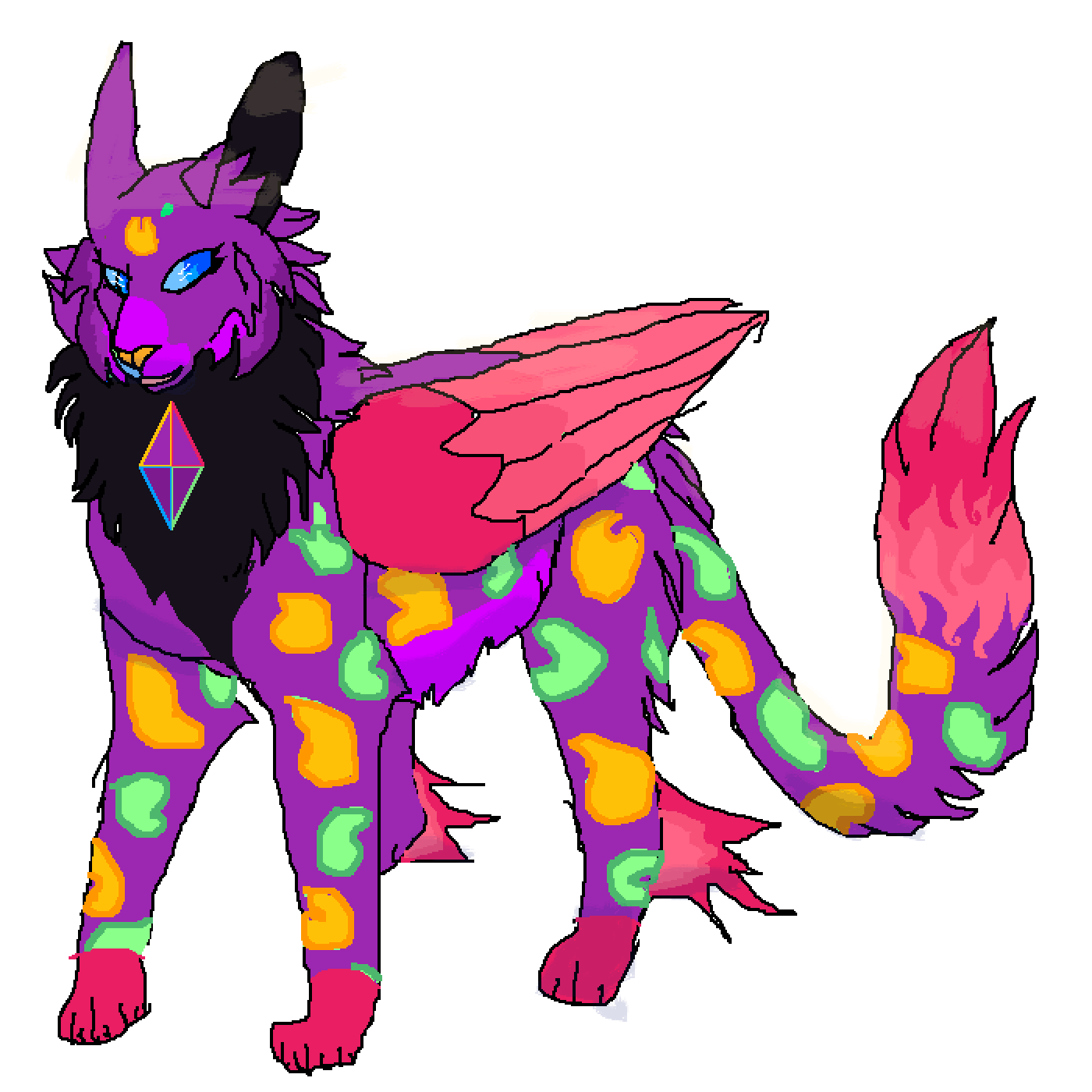 Editing Gem Cat - Free online pixel art drawing tool - Pixilart