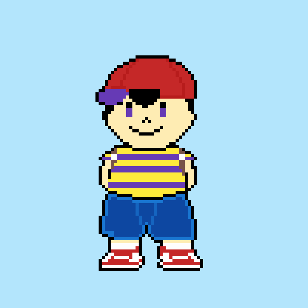 Pixilart - Ness (Undertale) Colored by Nintendo-Fan