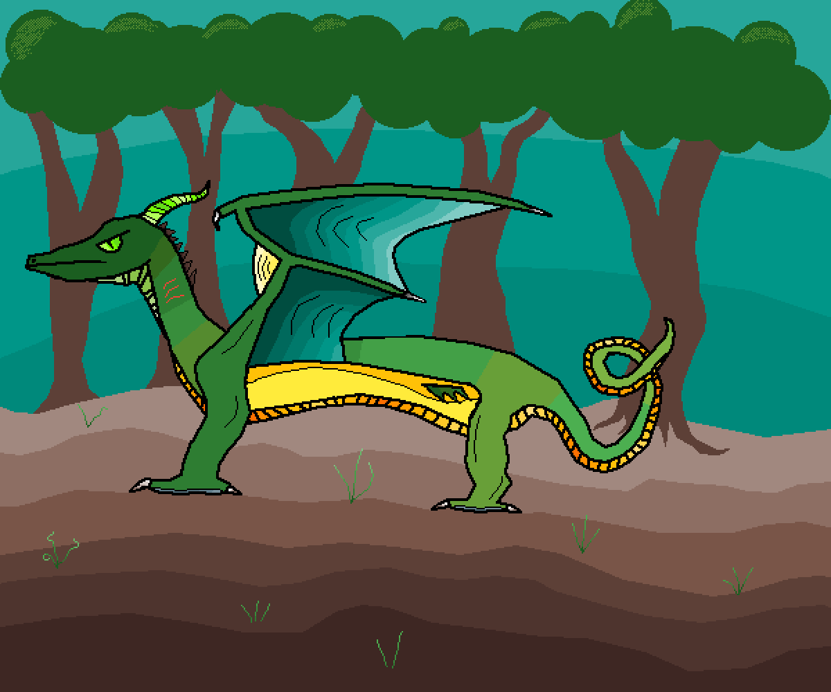 Pixilart - Swamp Dragon by Demonic-Austin