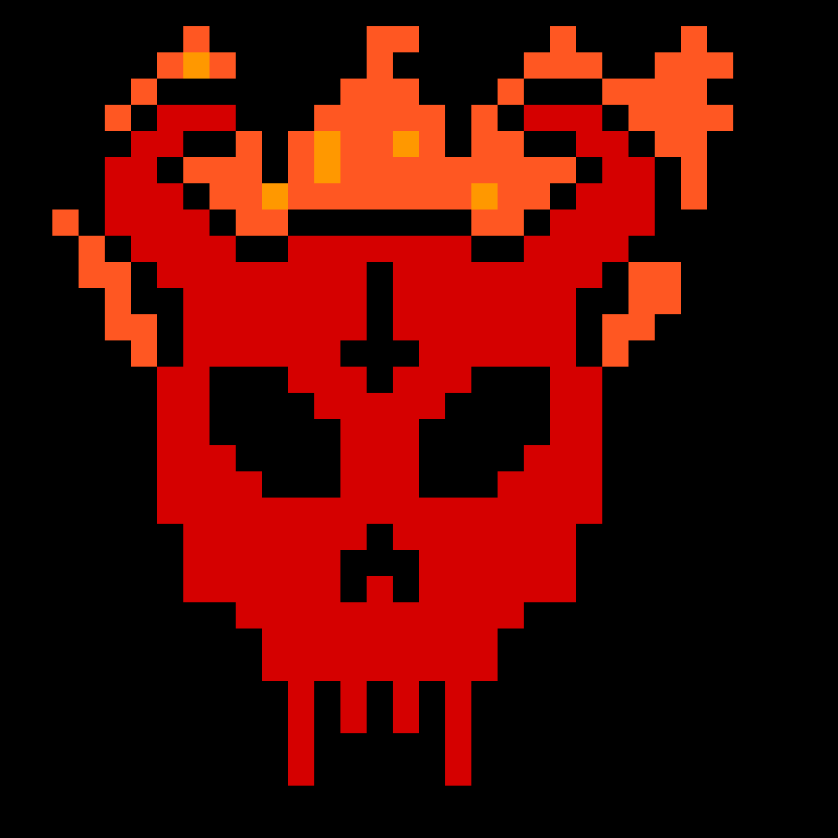 Pixilart - demon skull by gravityart