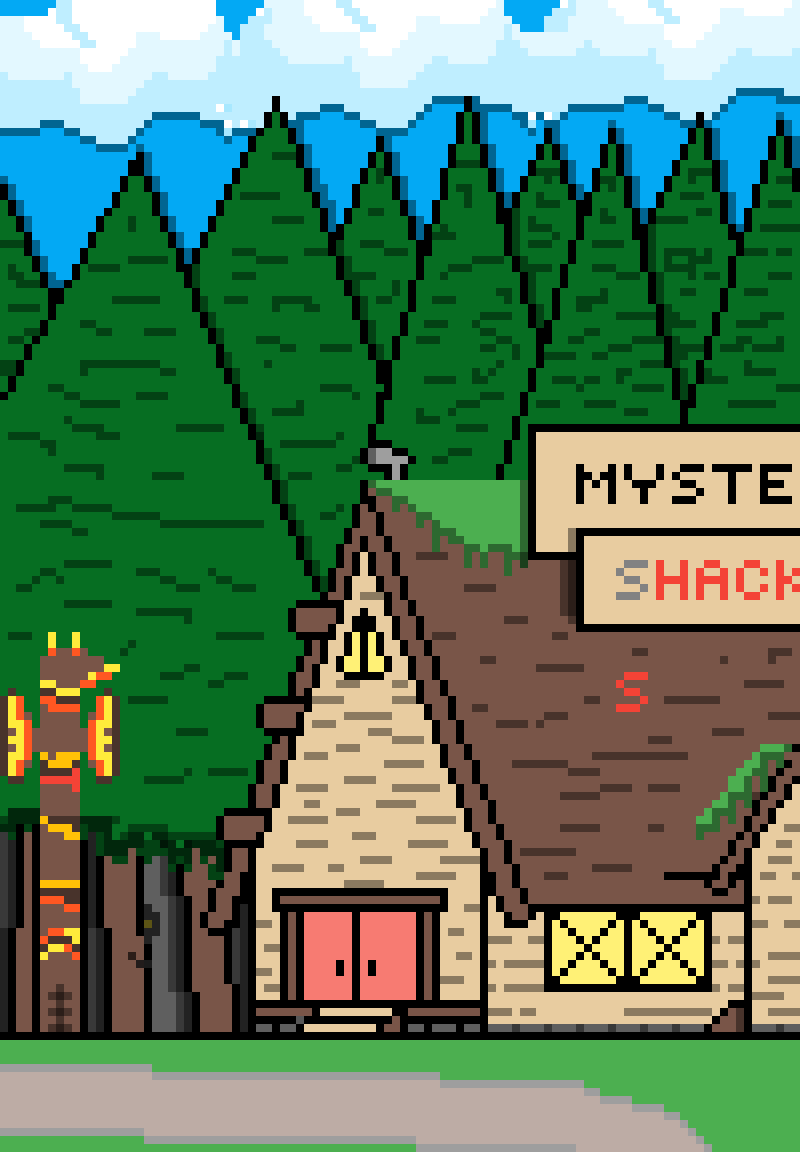 Pixilart - mystery shack by color-forever