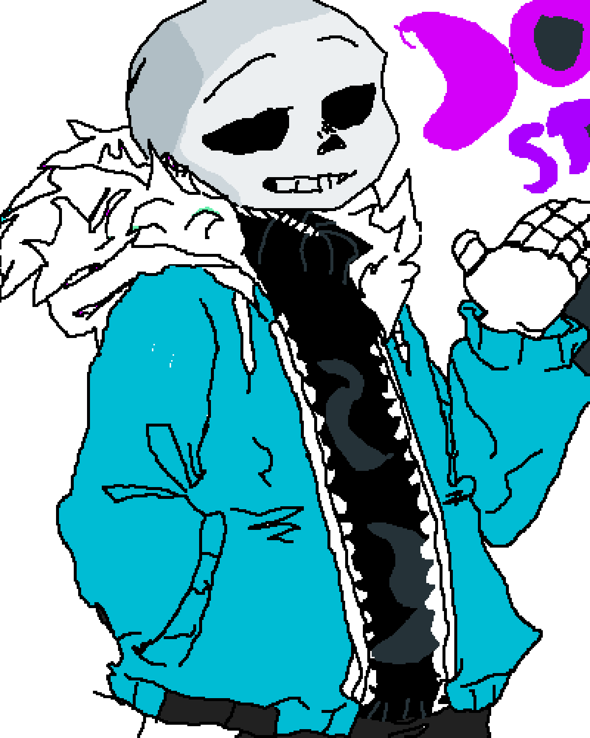 Pixilart - sans base by pxil-art-FOX