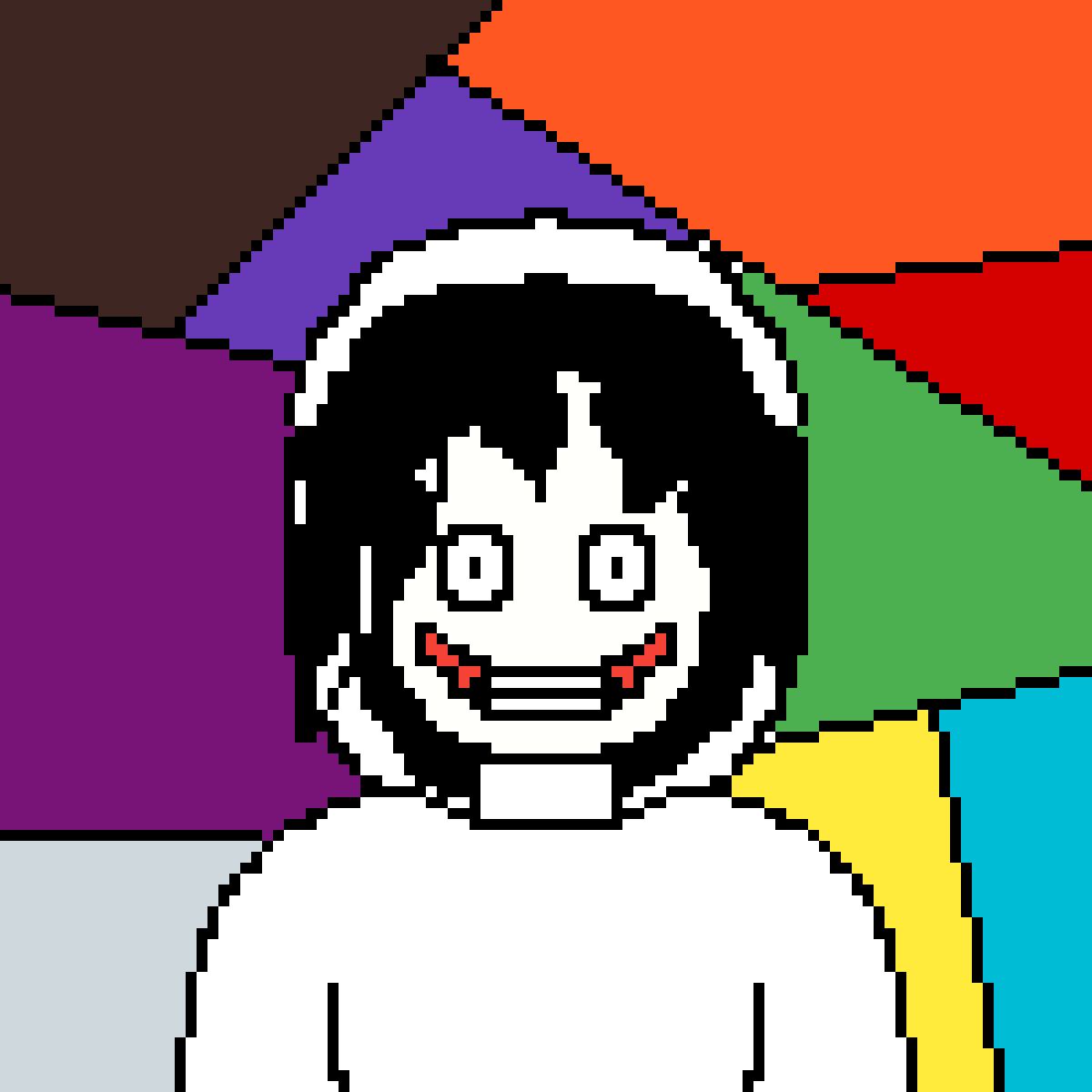 Jeff The Killer Pixel Art Minecraft