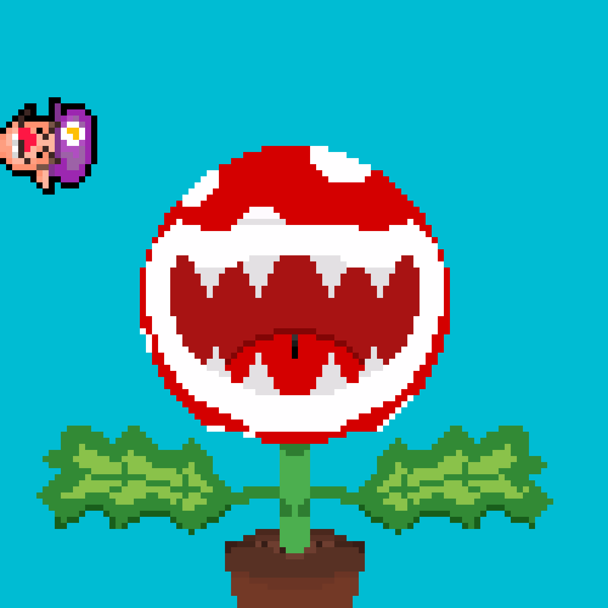 Pixilart - Piranha Plant laughing by soupchamp