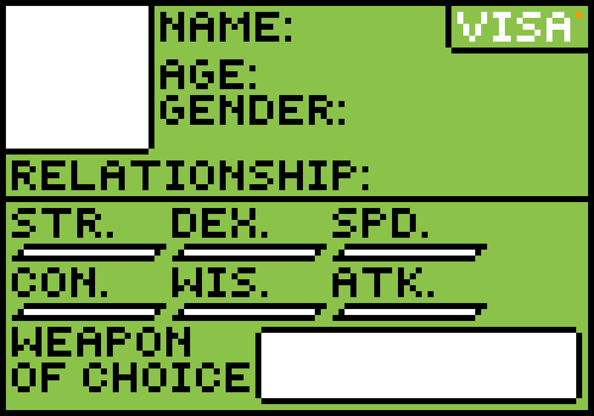 Pixilart - Character Card Base by RedSolstice