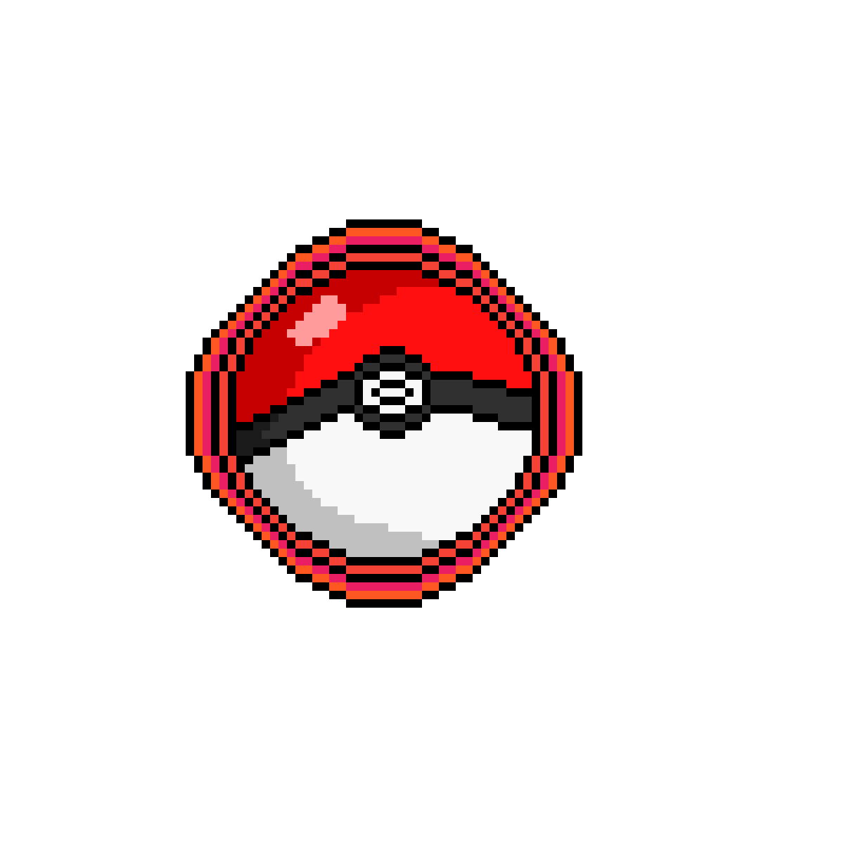 Editing Pokemon ball - Free online pixel art drawing tool - Pixilart