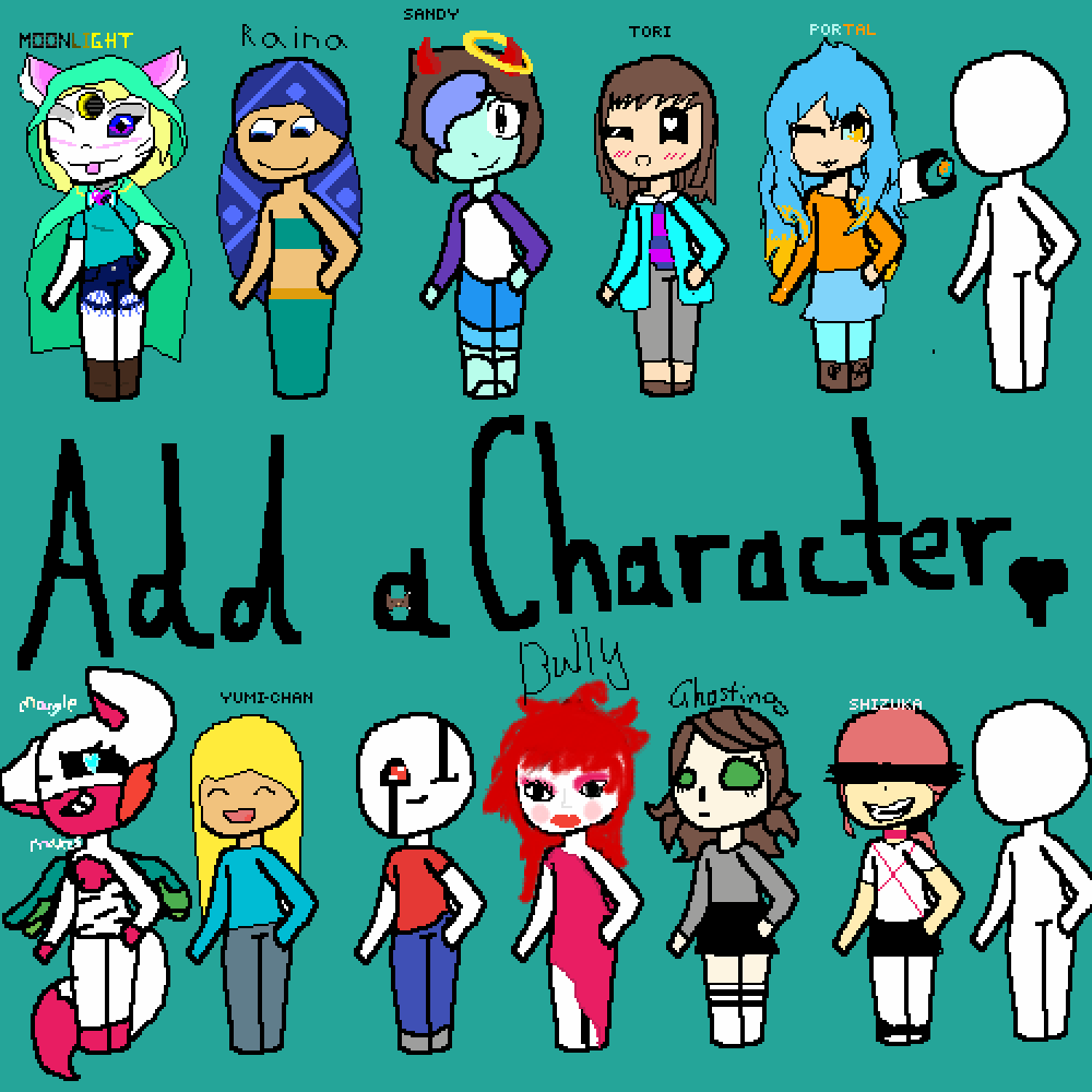 Editing Add a character - Free online pixel art drawing tool - Pixilart