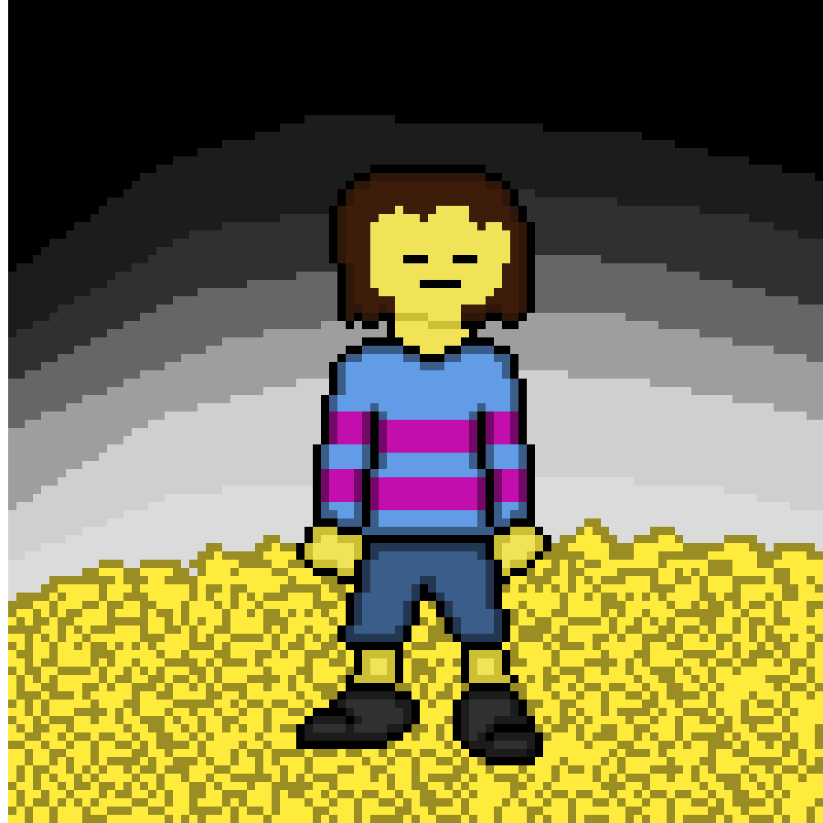 Pixilart - (Color) Frisk by Immediate54