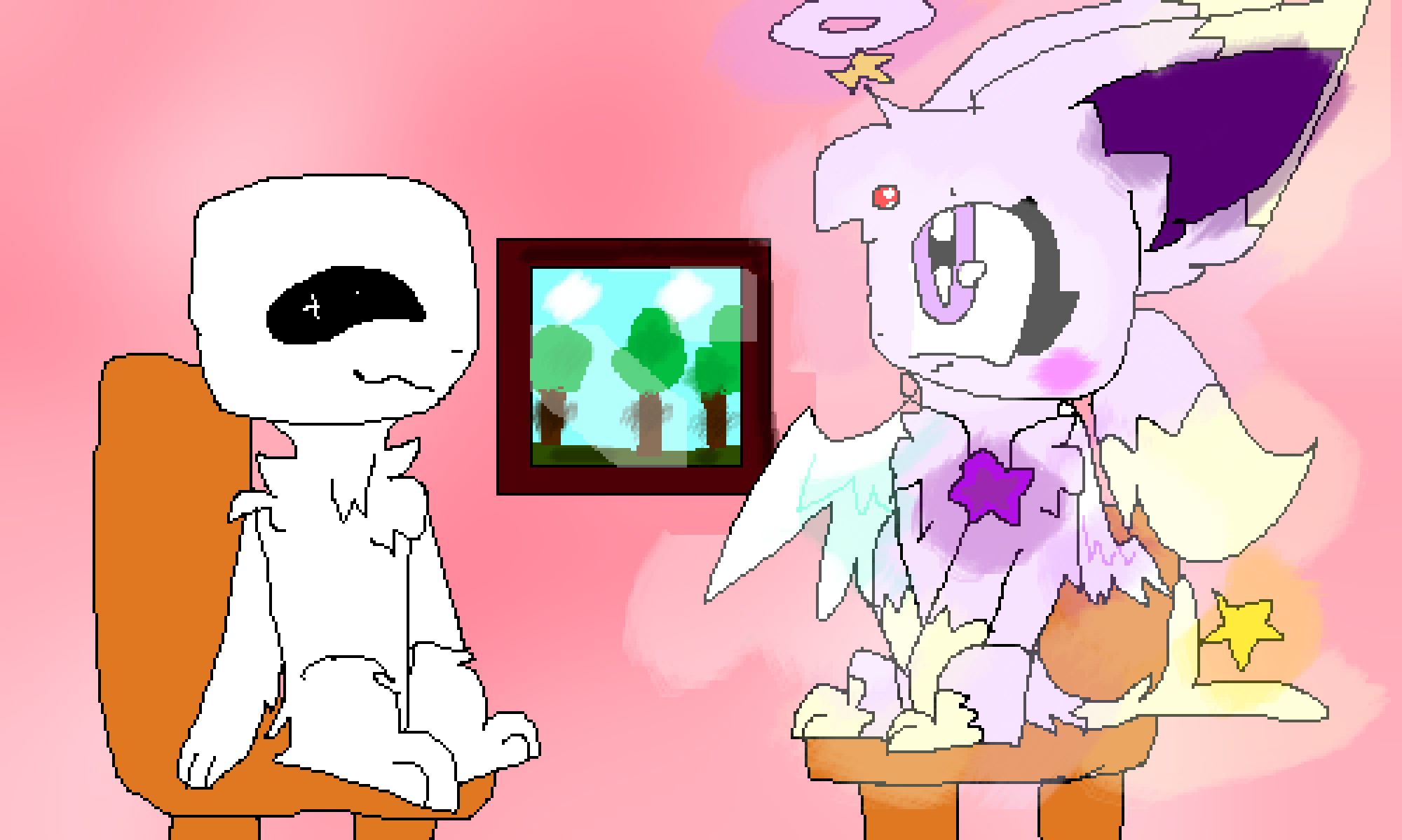 Pixilart - Collab with Star Espeon by Evanafton5