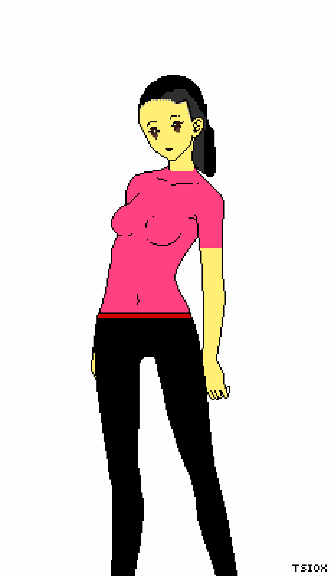 Pixilart - female version of me by jaimegarcia
