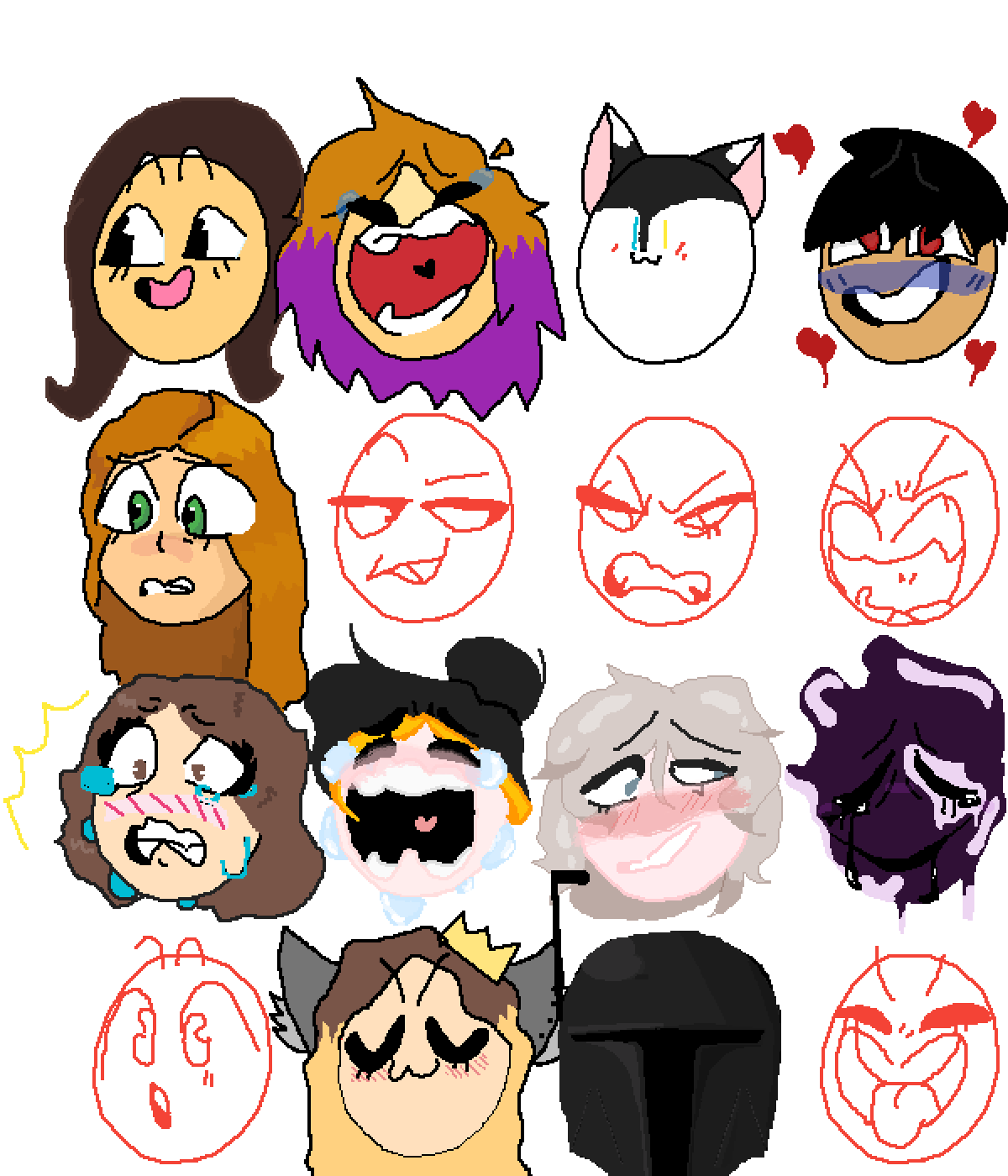 Editing new oc - Free online pixel art drawing tool - Pixilart