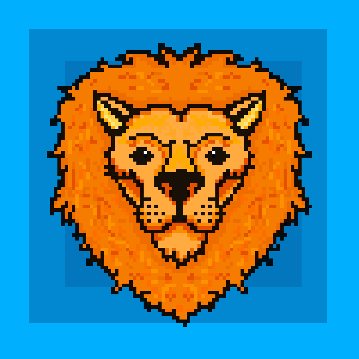 Editing Lion Face - Free online pixel art drawing tool - Pixilart