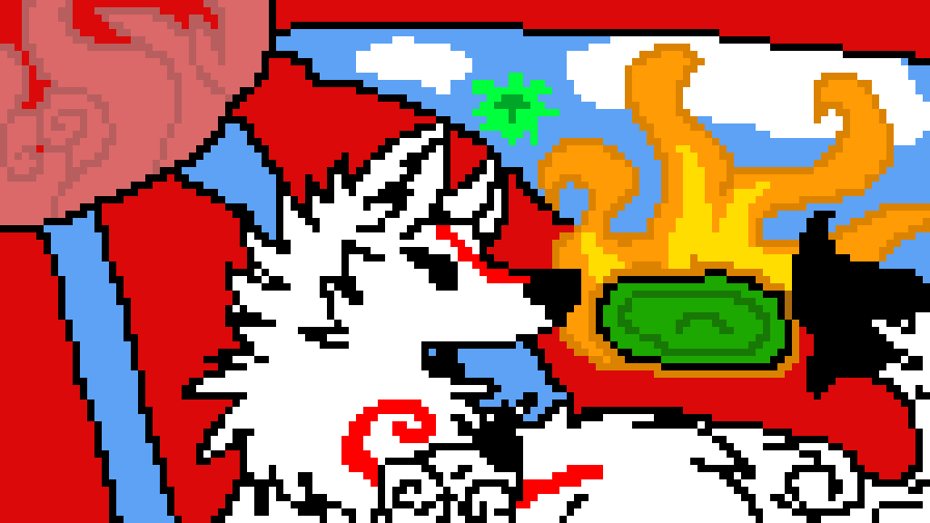 Pixilart - More Okami by Wolfgamer