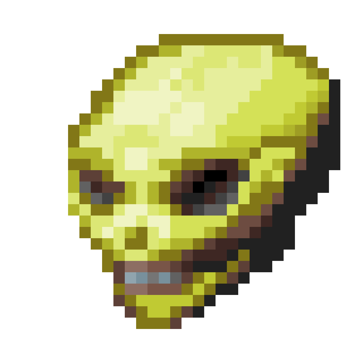 Pixilart - alien skull by Gravis