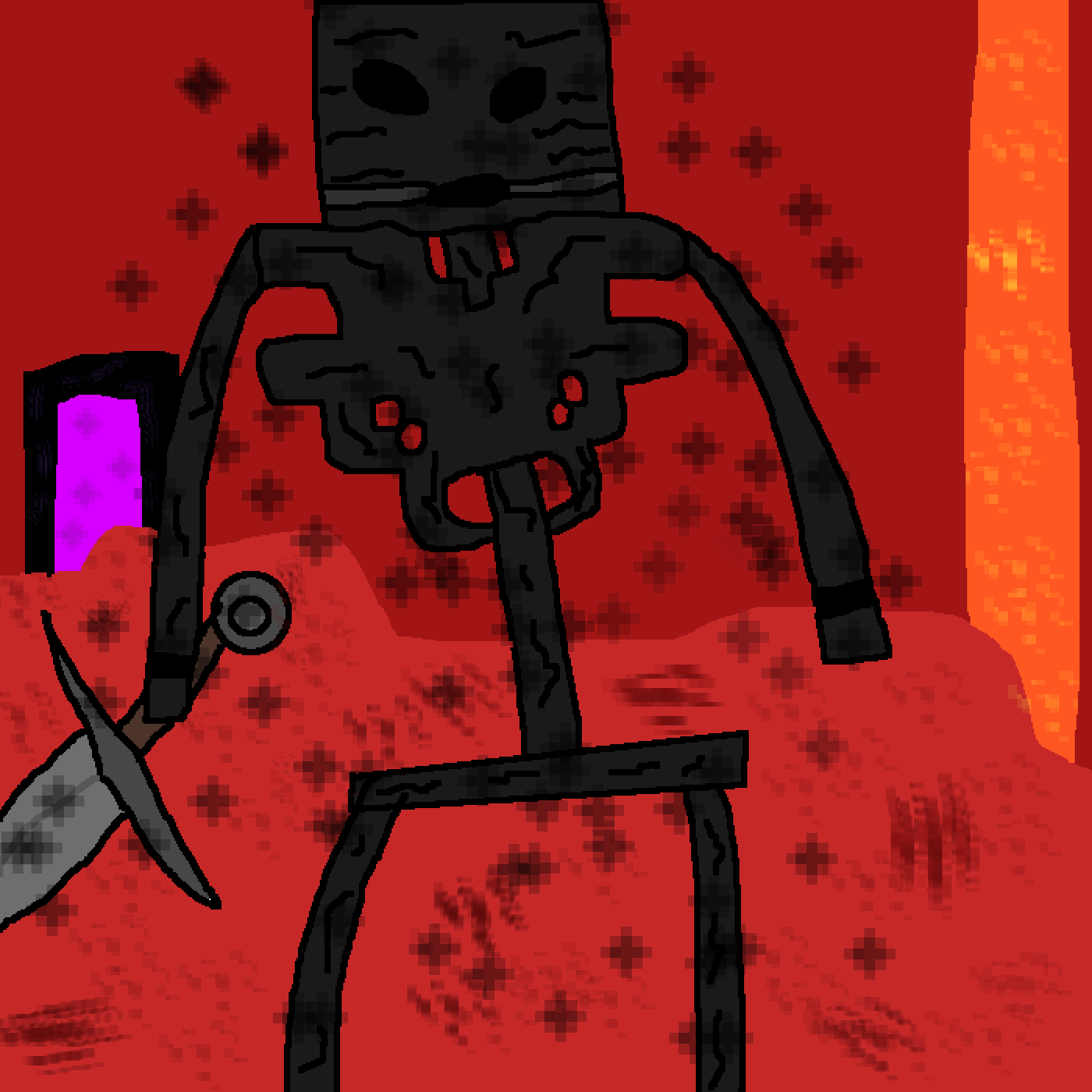 Pixilart - Wither Skeleton by TheMcZombie