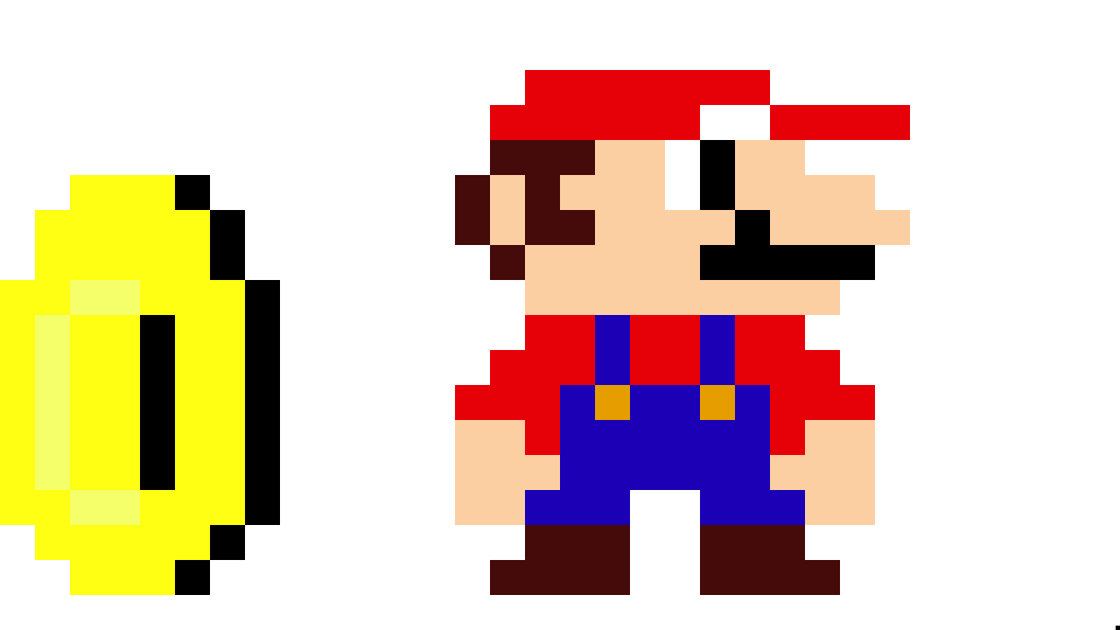 Editing 8-bit mario remix - Free online pixel art drawing tool - Pixilart