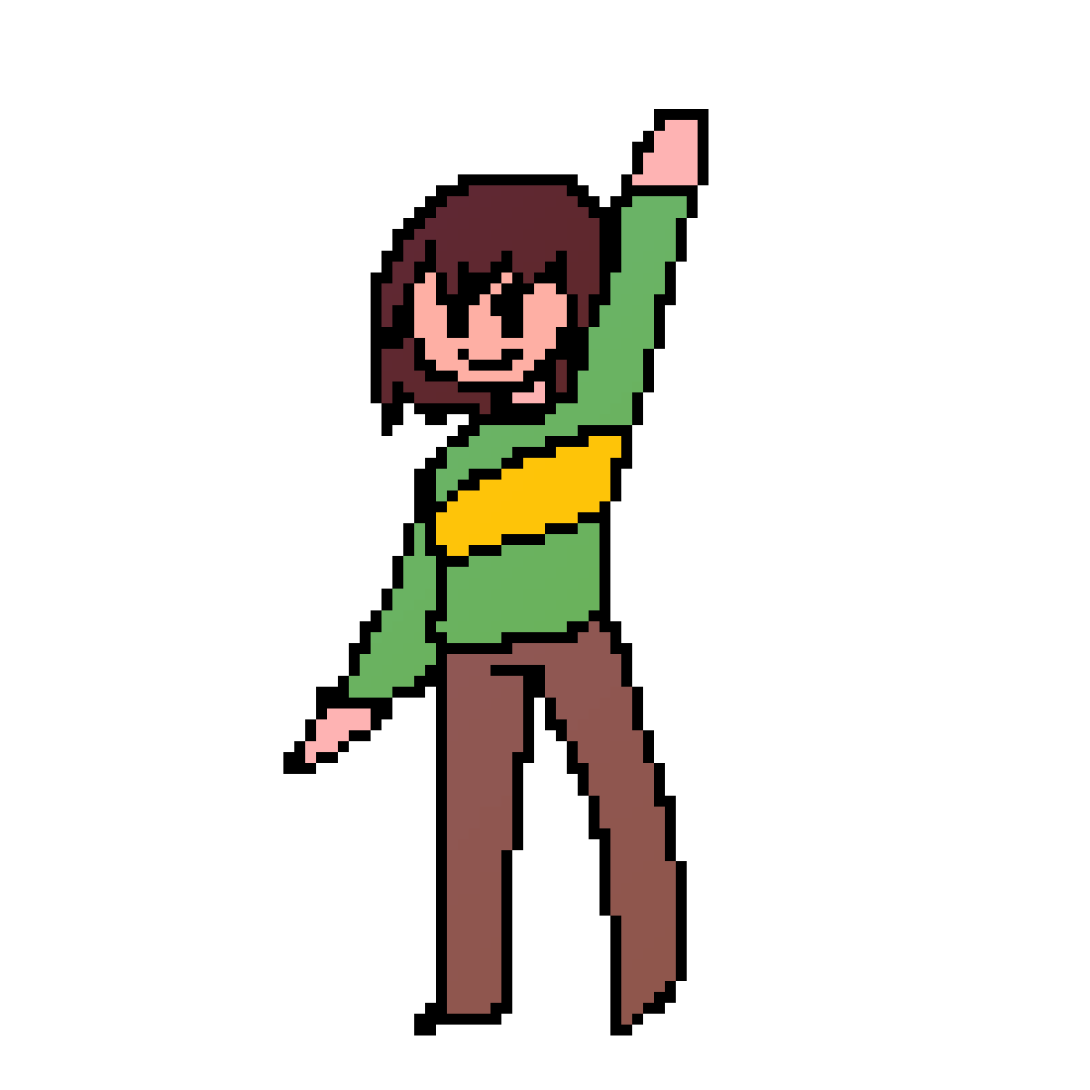 Pixilart - Chara waving animation by THECAPTAIN85
