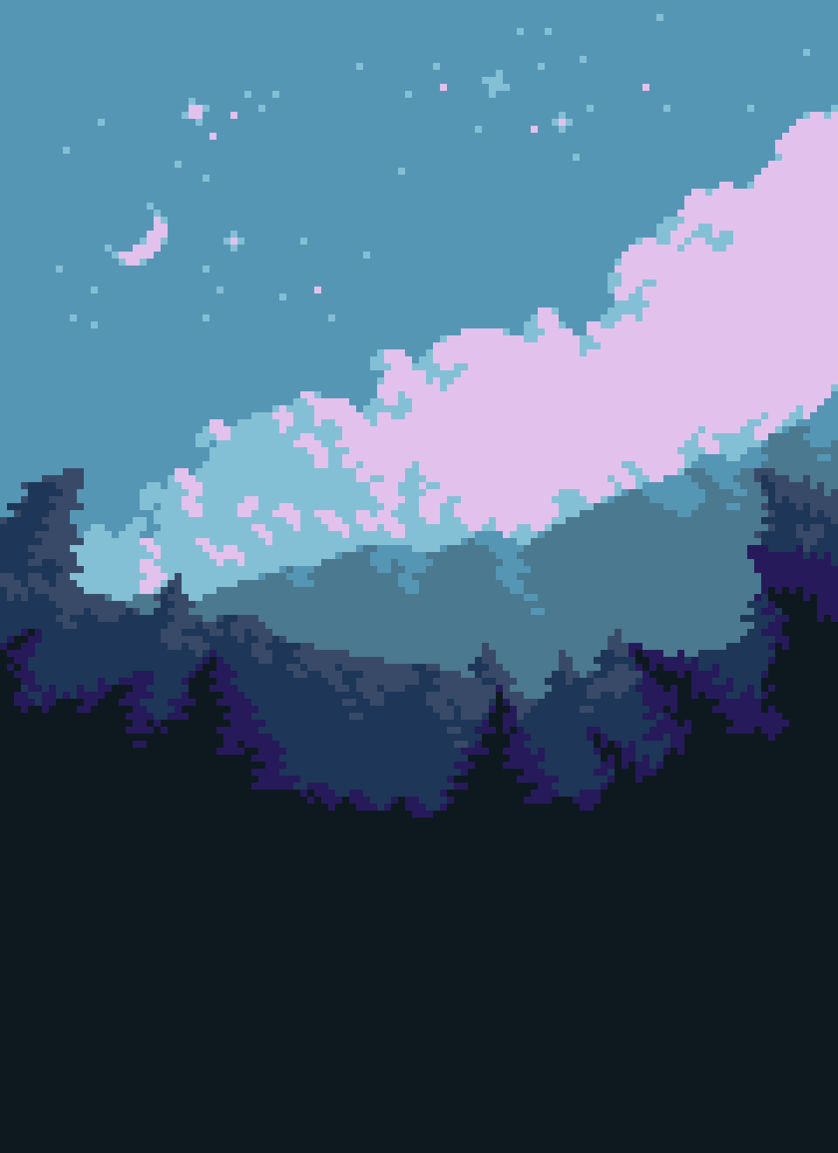 Pixilart - Blue Moon by WUNDERWORLD