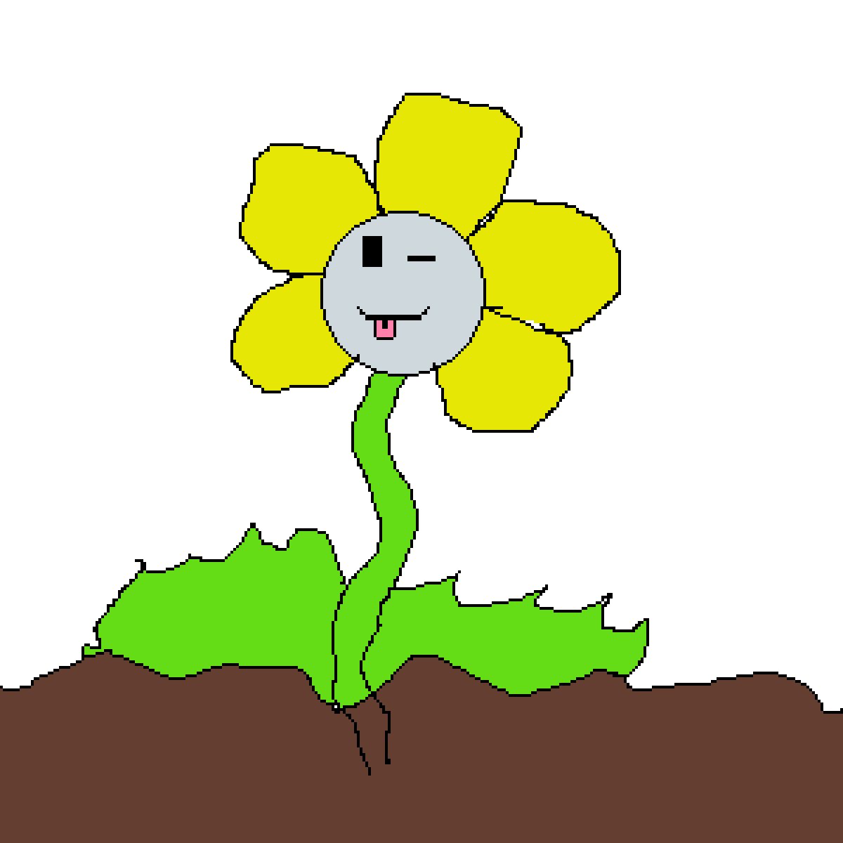 Pixilart - flowey by aikosaiko123