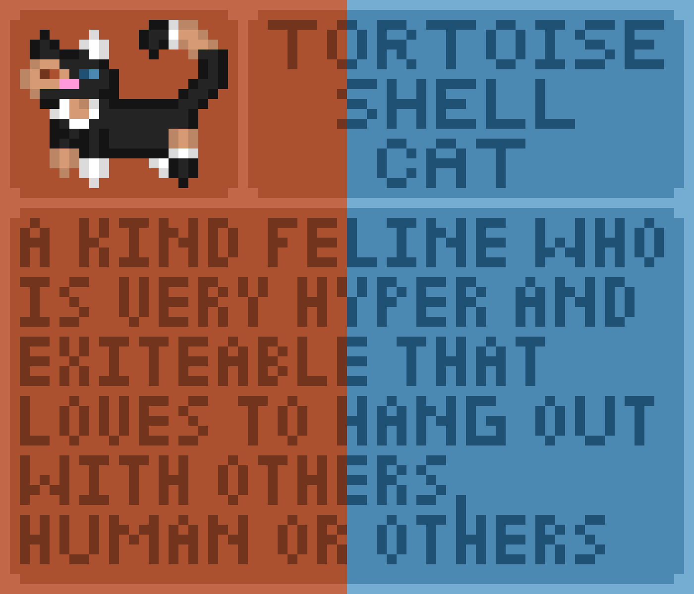 Pixilart - Tortoiseshell Cat Pet by Perkitty7