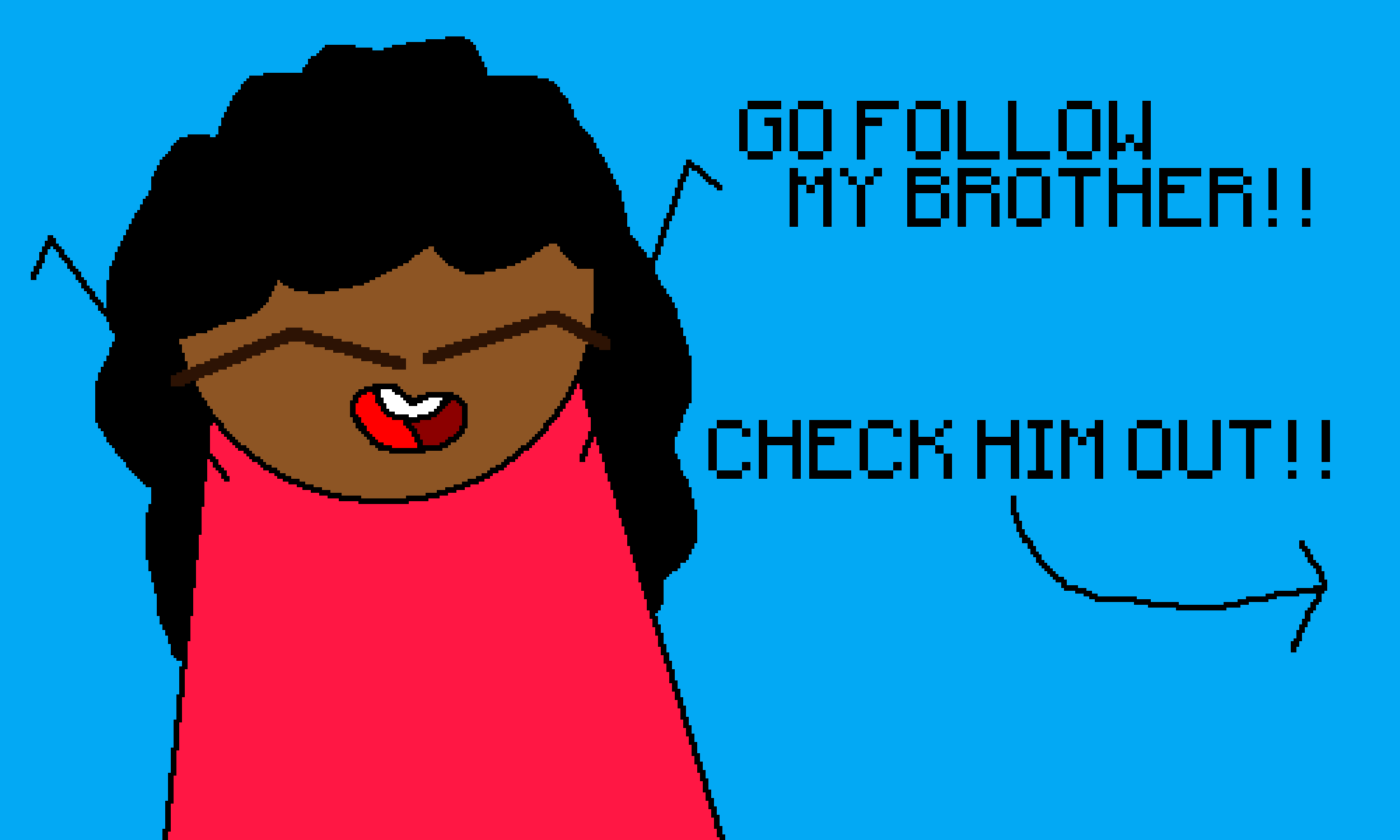 Pixilart - Go follow him by RyanTheWeirdo