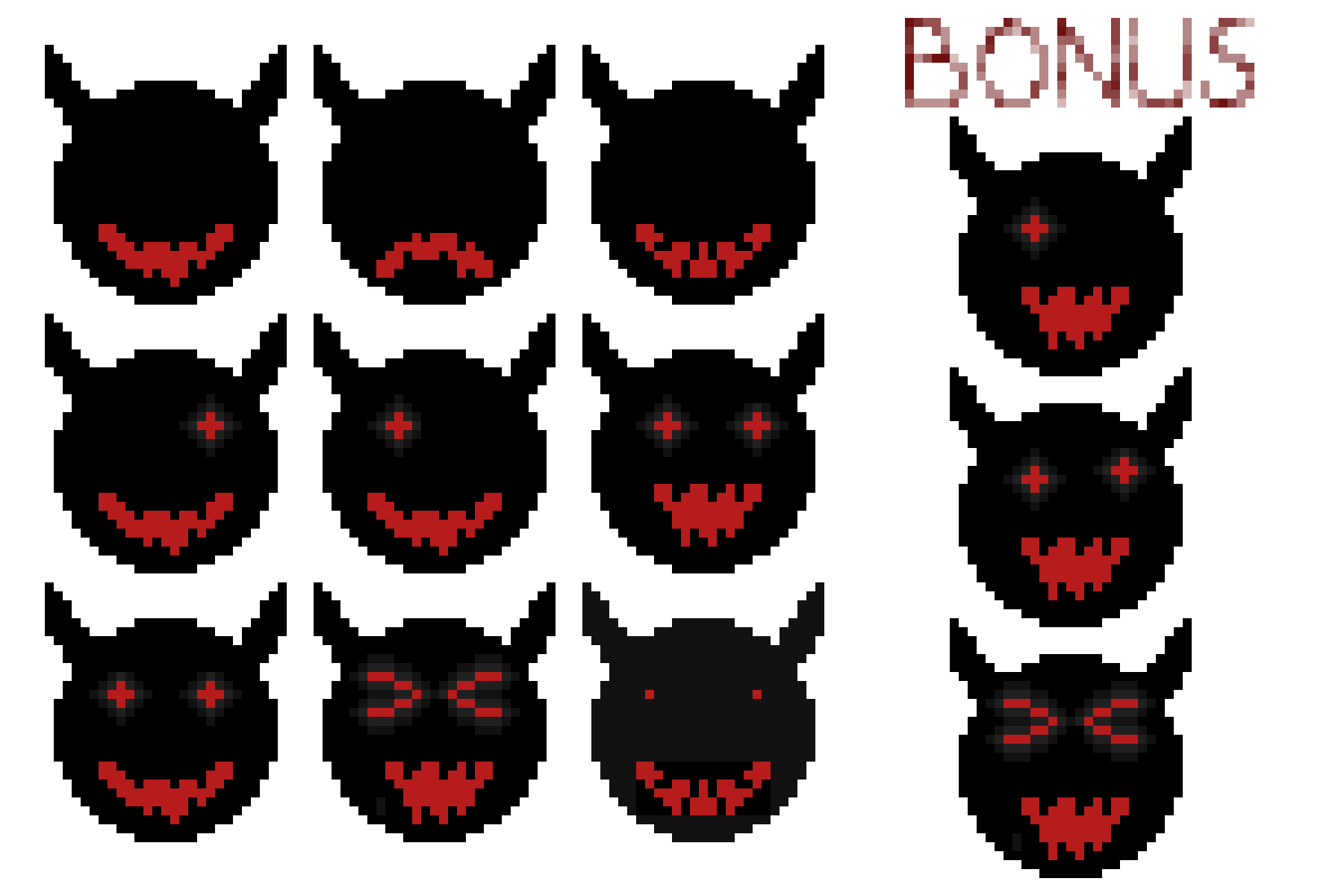 Pixilart - Boss face sheet by BlobStudios