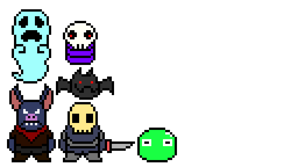 Editing DOUBLE STORY 1 ENEMIES ZONE 1 - Free online pixel art drawing ...