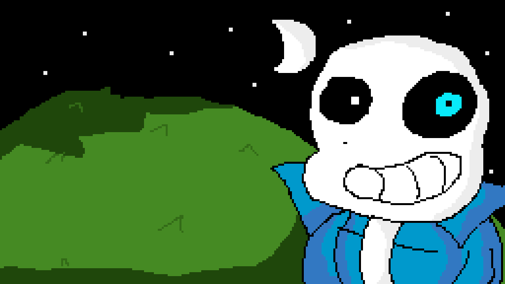 Pixilart - Sans Undertale (night) by the420MlgDogePr