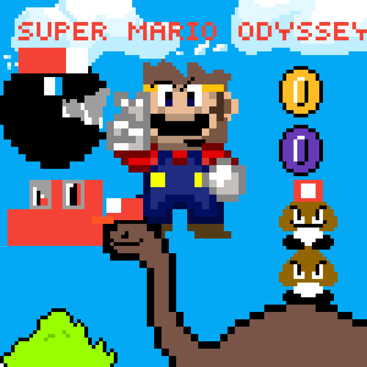 Editing super mario odyssey! - Free online pixel art drawing tool ...
