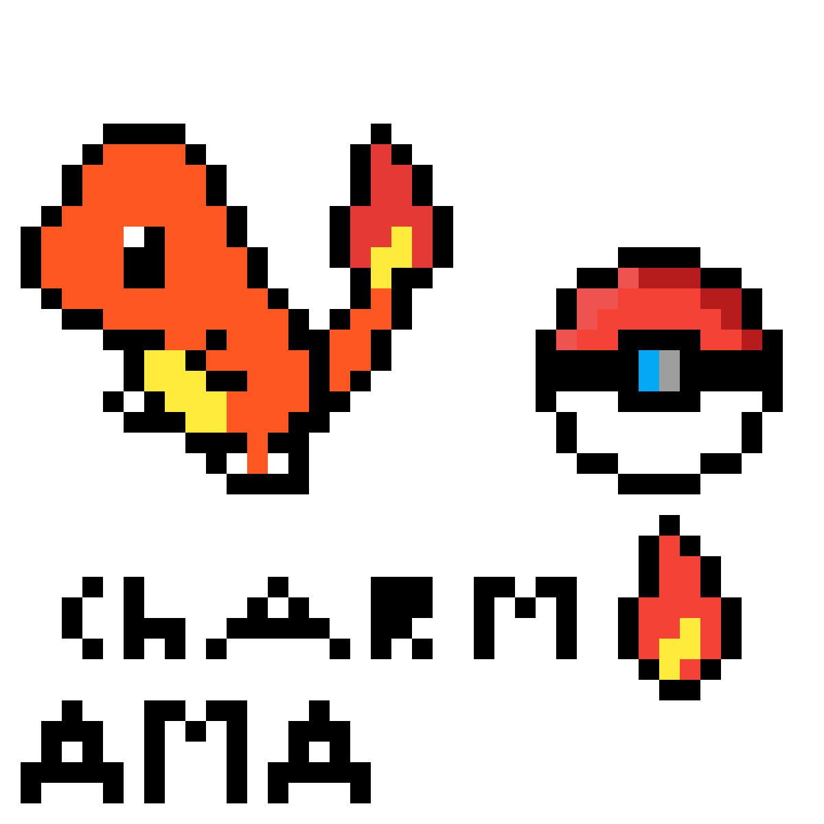 Pixilart - Charmander by Pro-Eagle